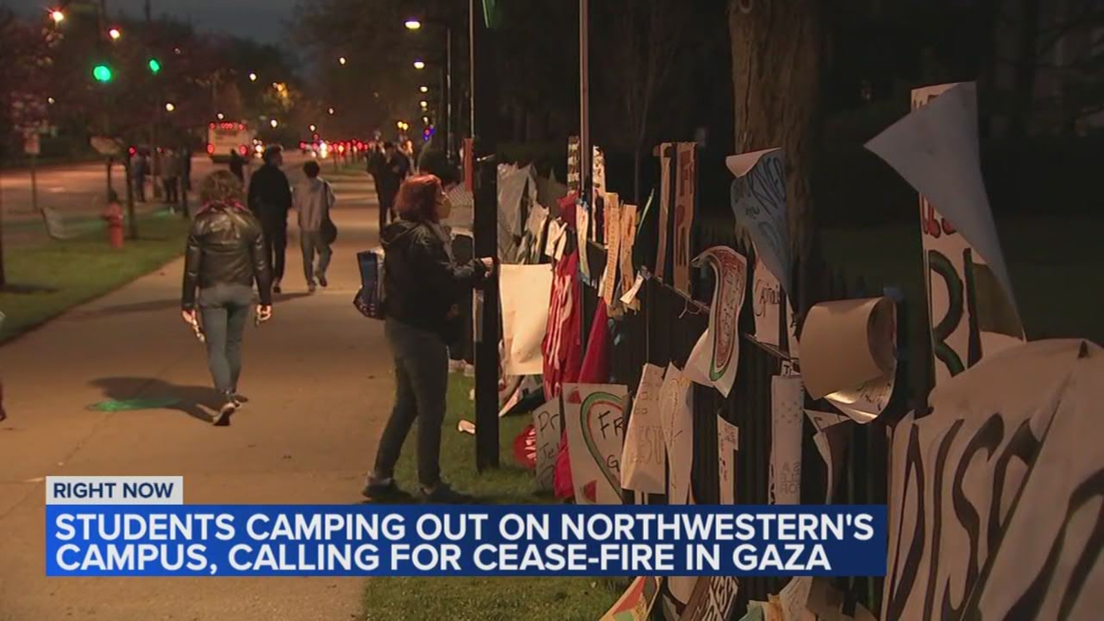 Northwestern University pro-Palestine protest continues Friday with ...