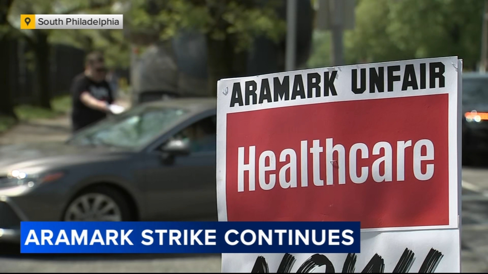 Aramark strike enters day 5 as Wells Fargo Center workers continue to ...