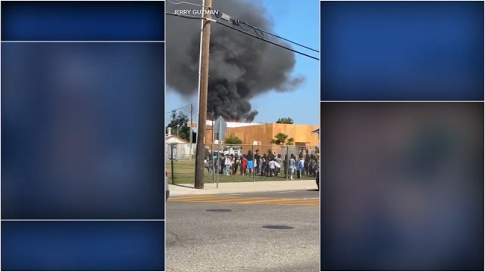 Fire breaks out at cafeteria under construction at central Fresno ...