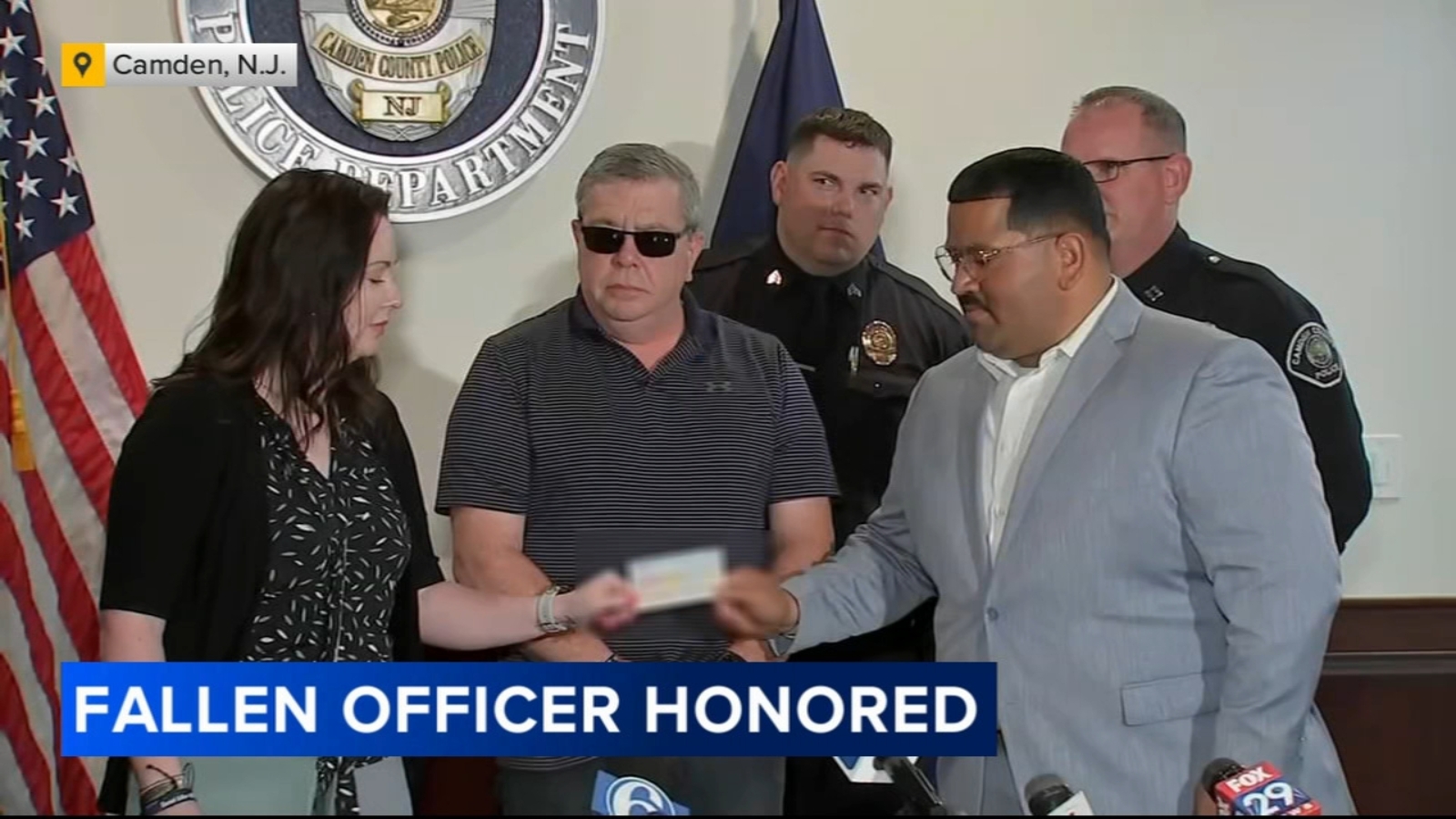 Fallen Camden County officer honored with donation to FOP Lodge 218 ...