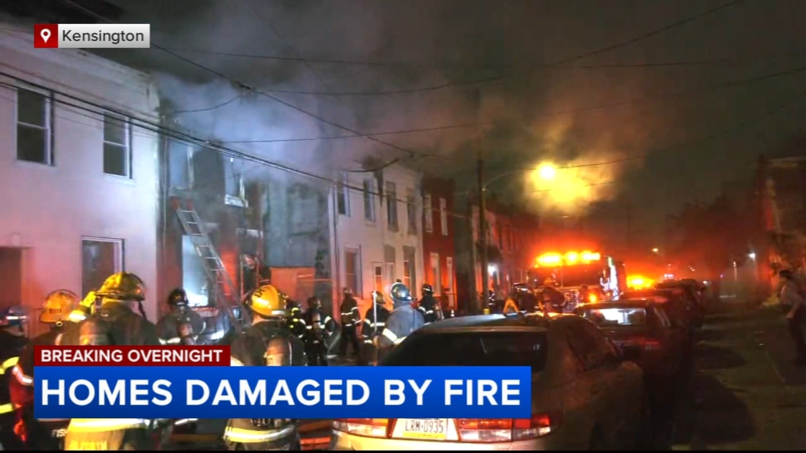 Officials: Fire damages two homes in Kensington - 6abc Philadelphia