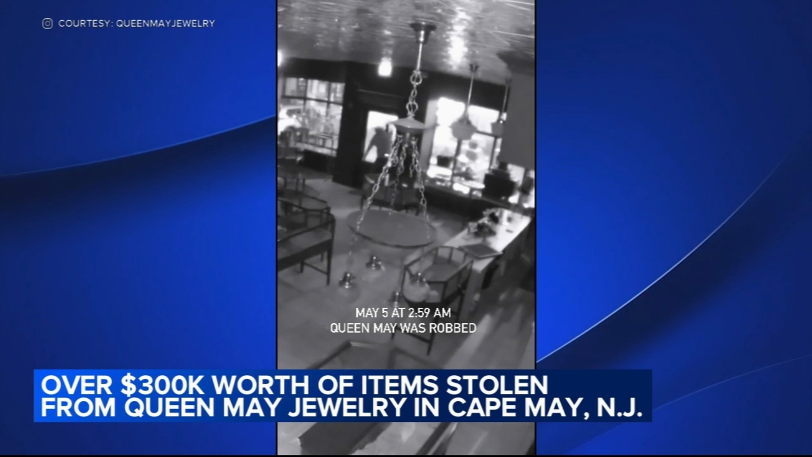 Thieves make off with thousands of dollars worth of handbags, jewelry from Queen May Jewelry in ...