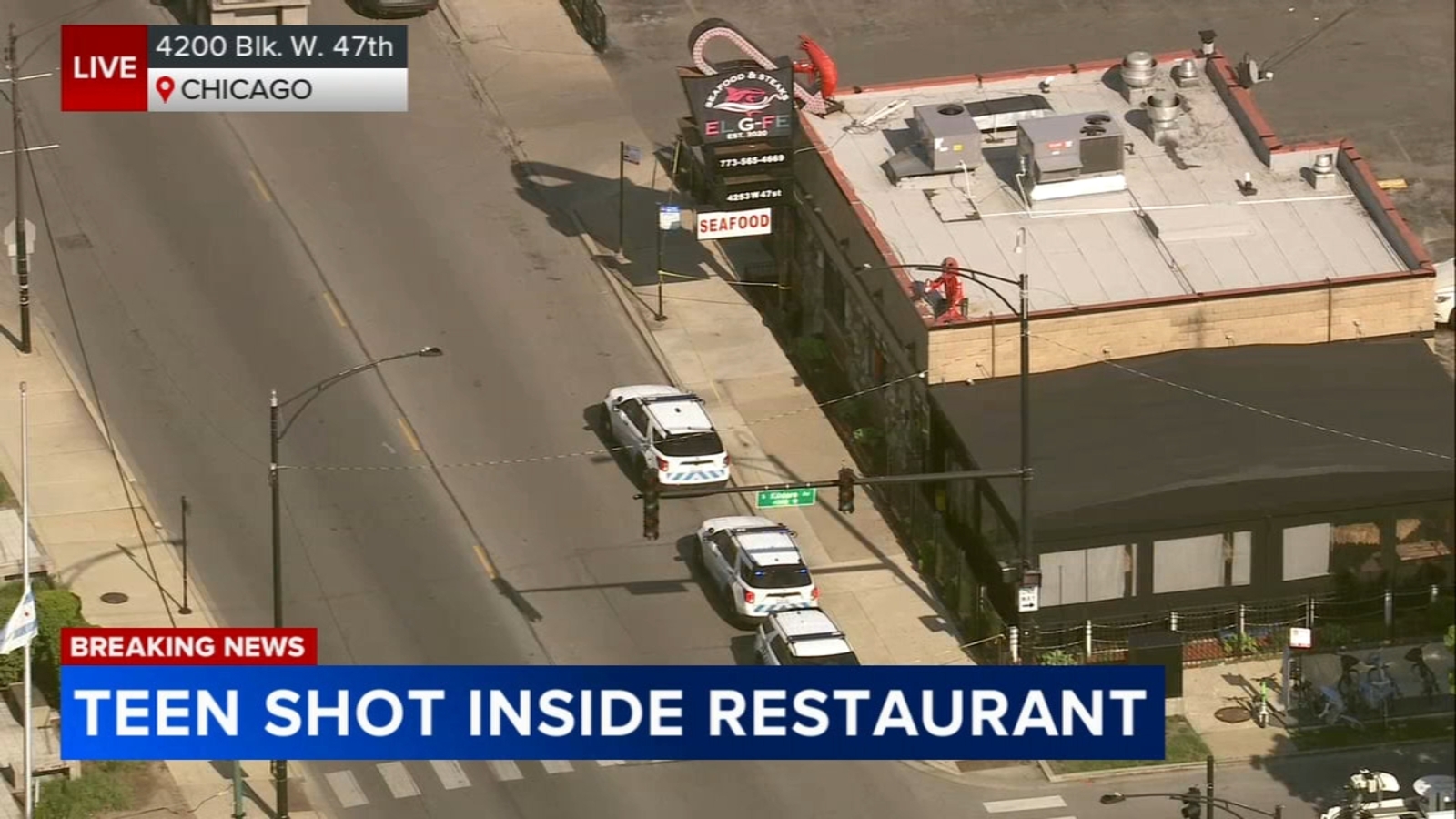 Chicago shooting today: Teen boy shot inside Archer Heights restaurant in 4200-block of West ...