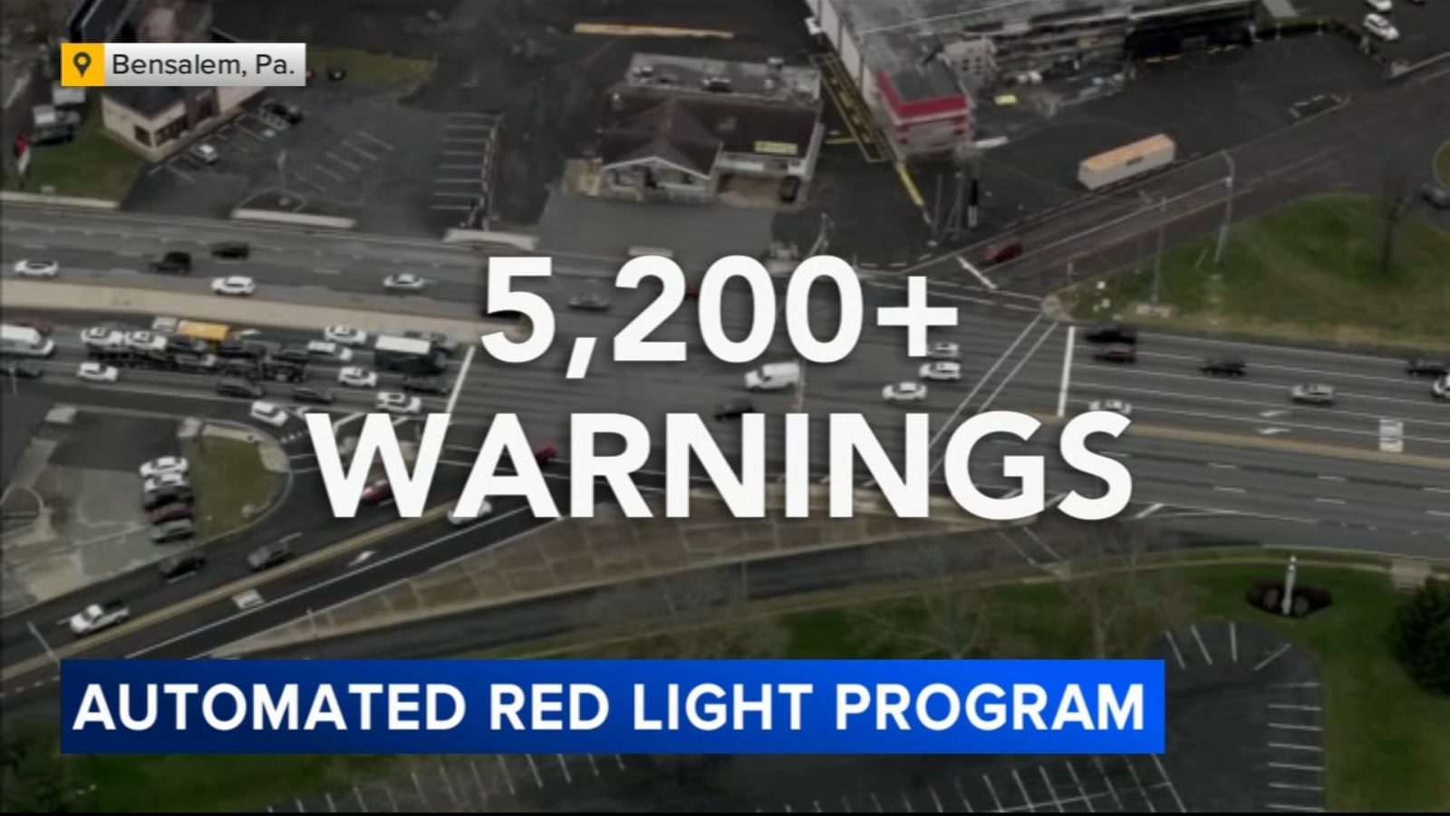 More than 5,200 warnings issued in 1st month of Bensalem red light ...