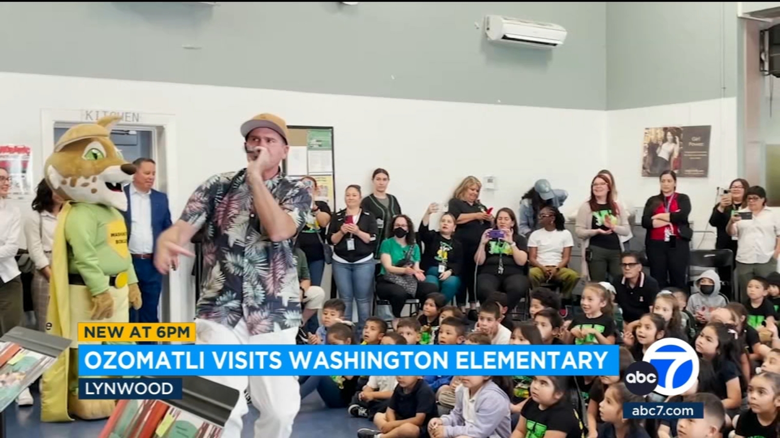 Grammy winning LA band Ozomatli visits Washington Elementary School in ...