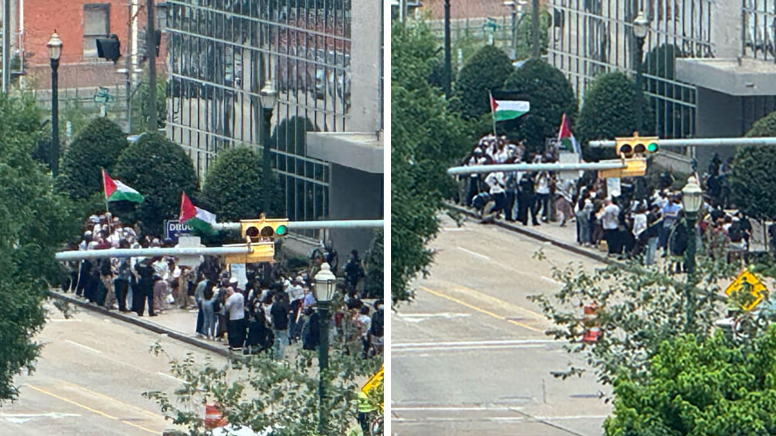 Houston pro-Palestine protest: San Jacinto Street reopened after ...