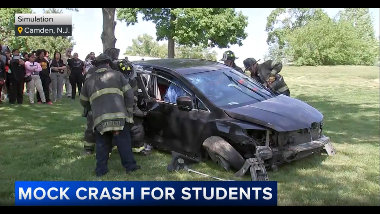 Firefighters demonstrate dangers of reckless driving ahead of prom ...