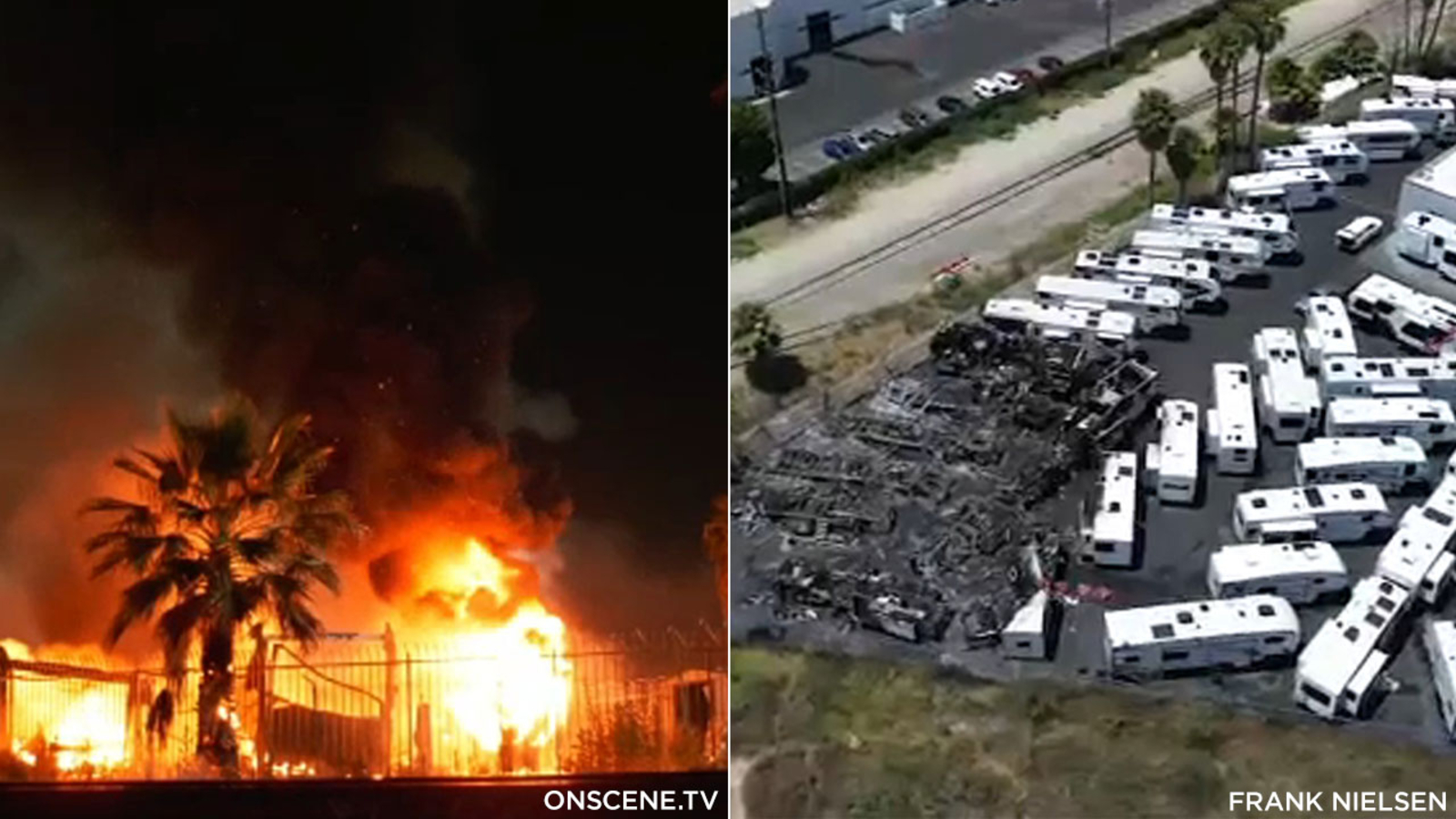 Massive fire erupts at Mike Thompson's RV Super Store in Santa Fe ...