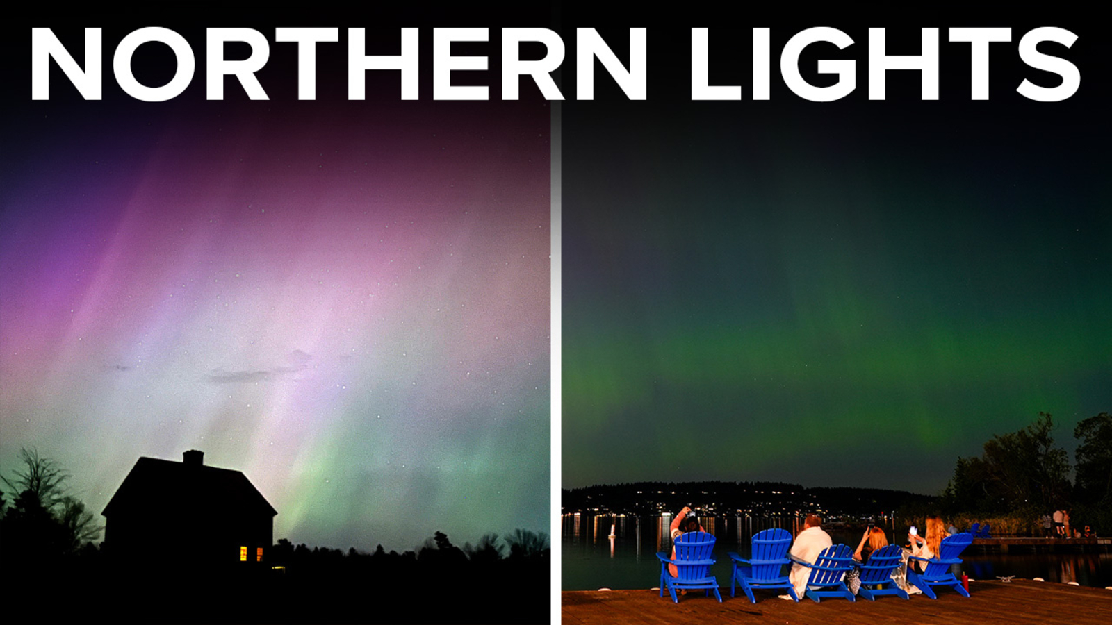 Northern Lights seen across the US after solar storm produces colorful ...