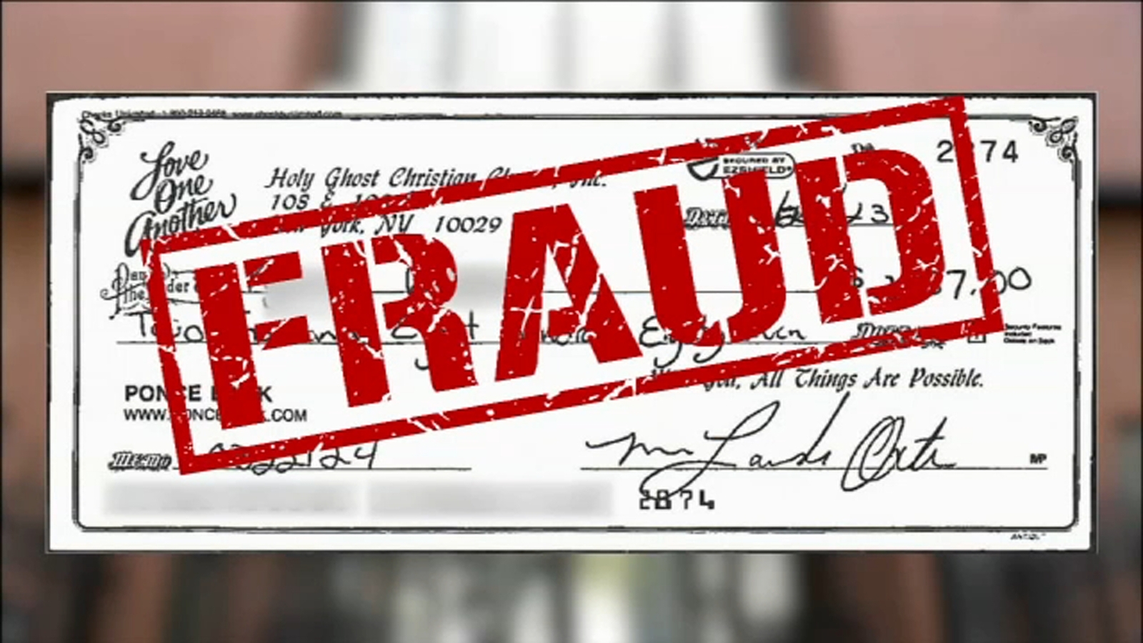 7 On Your Side helps Holy Ghost church haunted by check fraud in East ...
