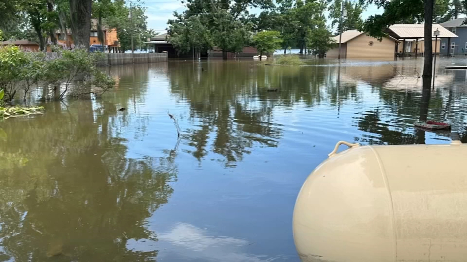 Walker County, Texas residents fear Thursday's storms as flood water still submerges their homes ...