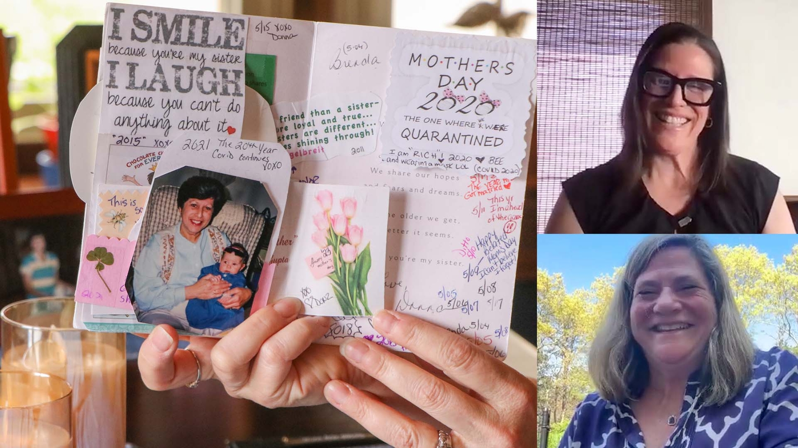 Sisters send Mother's Day card back-and-forth for 20 years in memory of ...