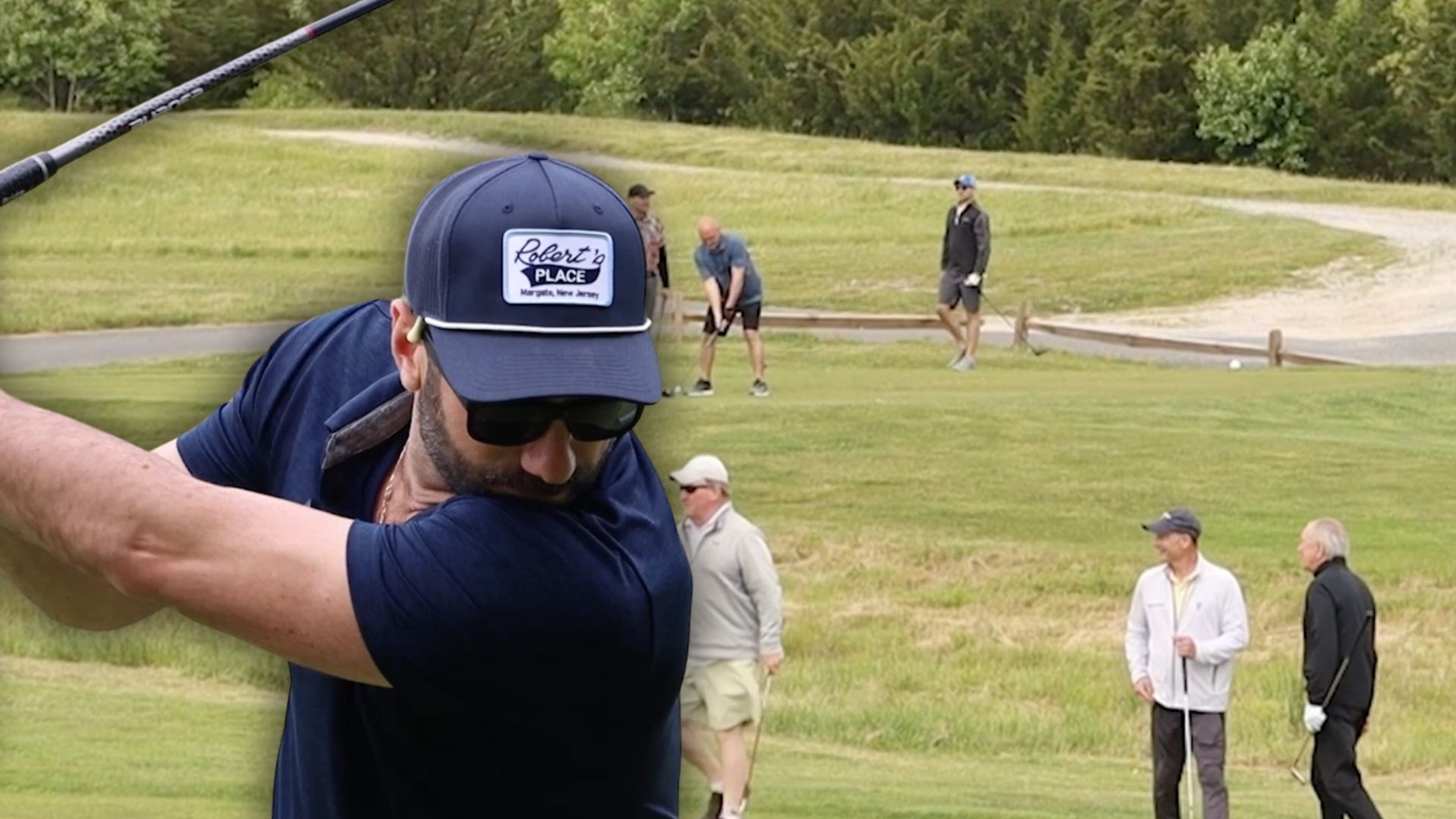 NJ police officers join community members on the green to golf for a ...