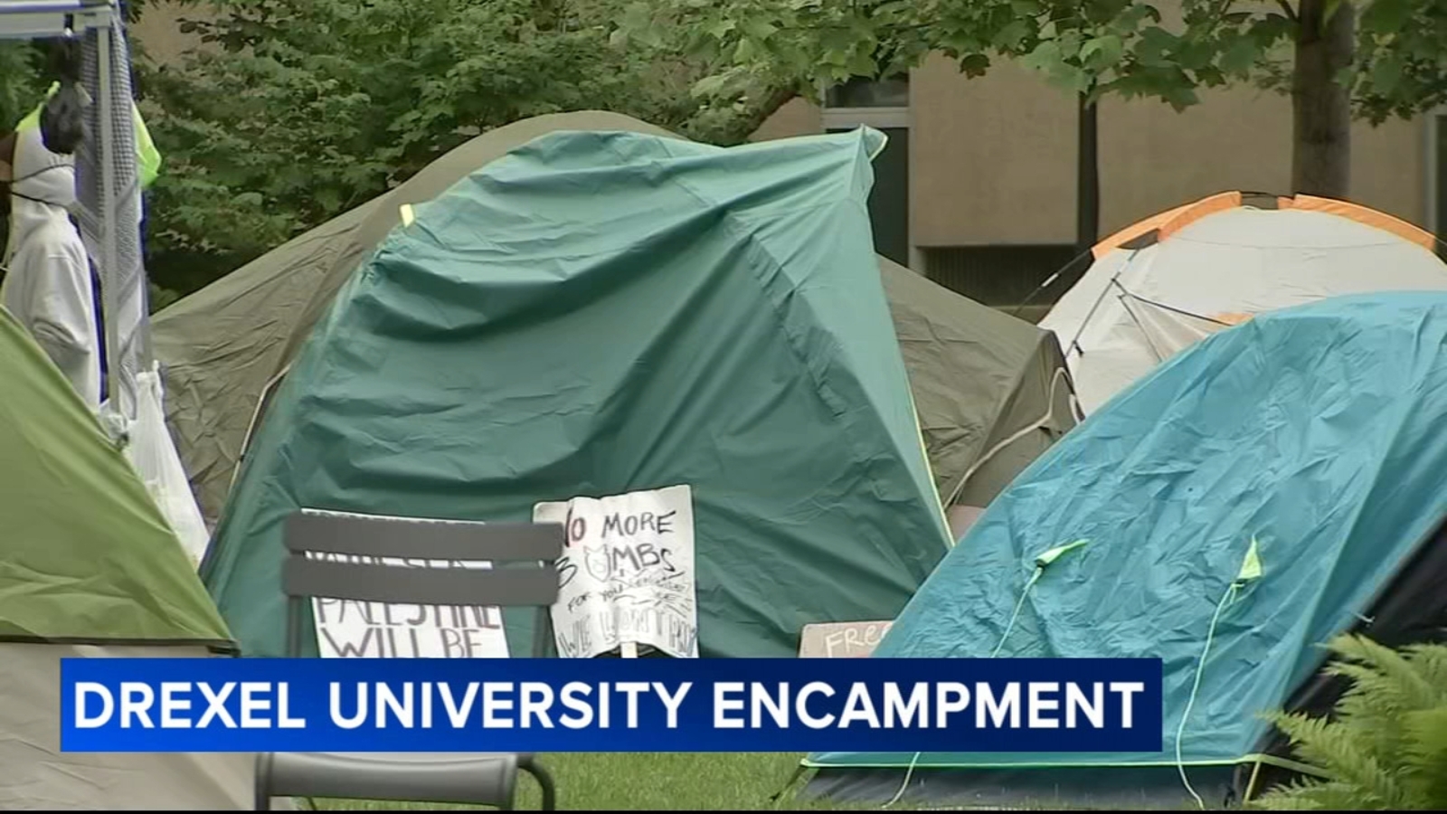 Protesters gather at Drexel University campus, set up new encampment ...