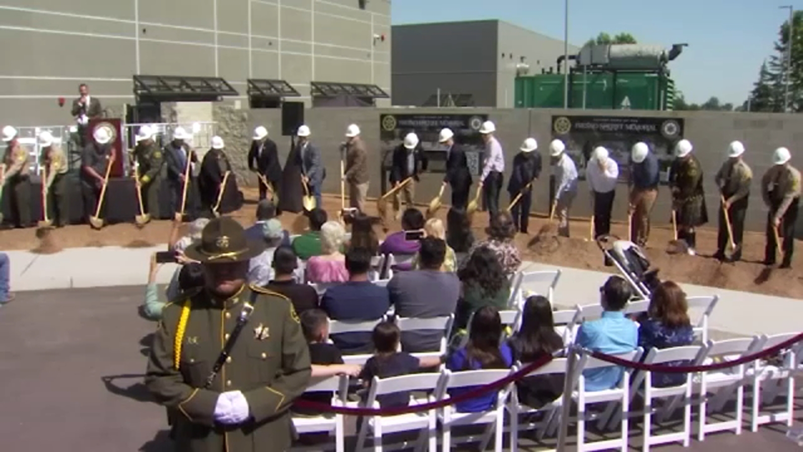 Construction begins on Fresno County Sheriff's Memorial - ABC30 Fresno