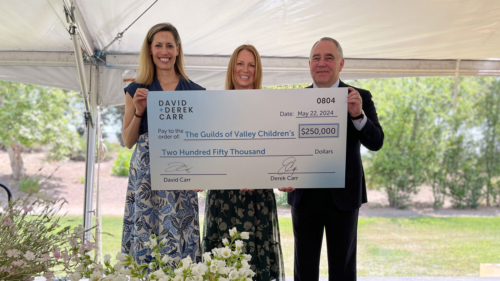 Derek and David Carr donate $250K to Valley Children's Hospital - ABC30 ...