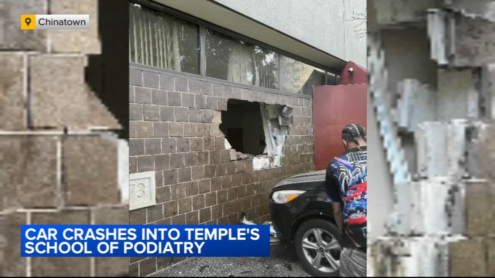 Car crashes into Temple's School of Podiatry in Philadelphia's ...