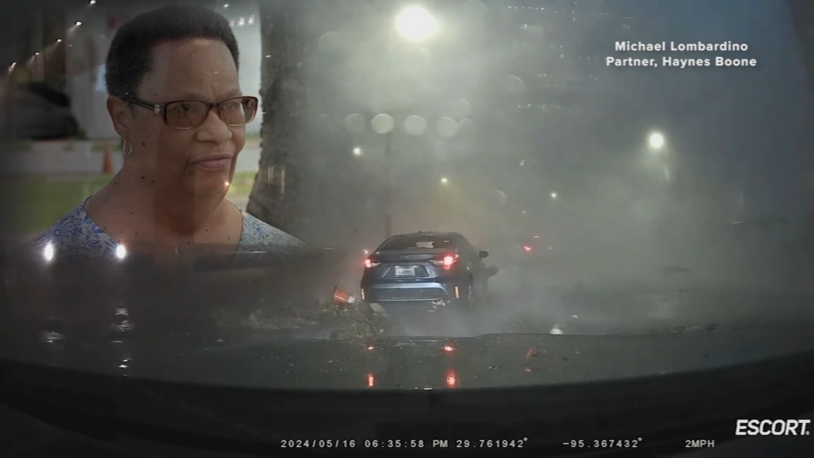 Houston woman describes fearful moments during storm that moved car and ...