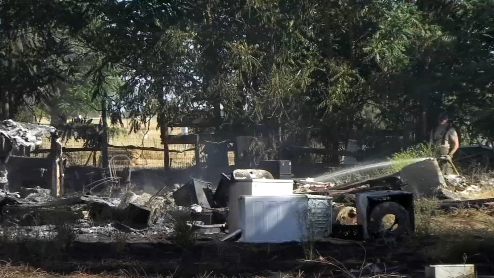 2 trailers destroyed, goats killed after fire breaks out in Madera County - ABC30 Fresno