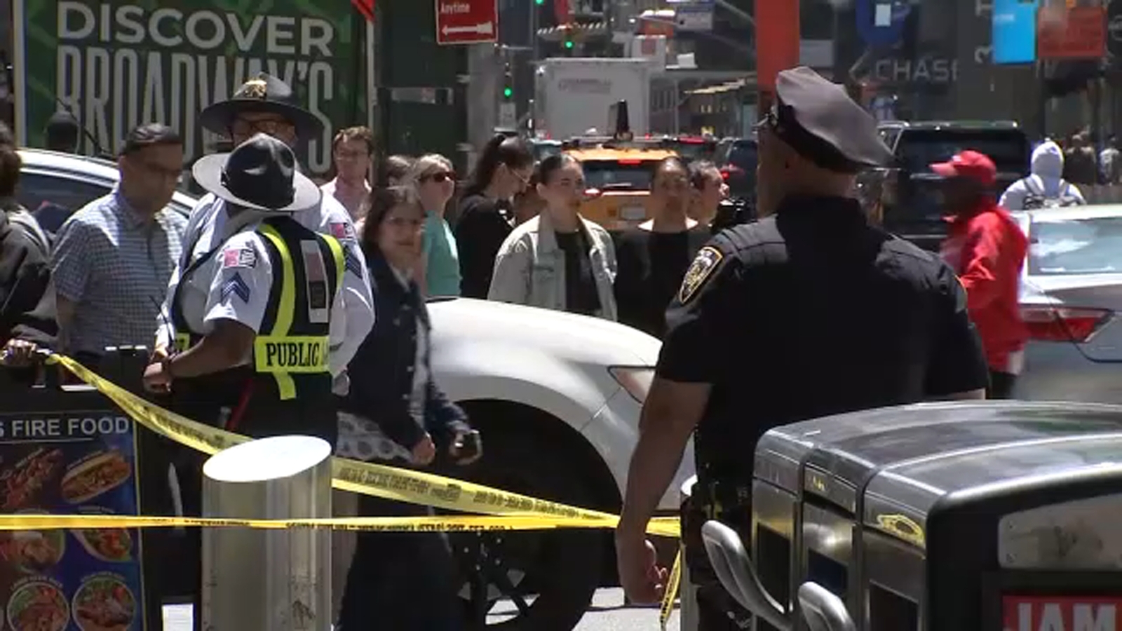Times Square stabbing: 3 charged after man stabbed with machete - ABC7 ...