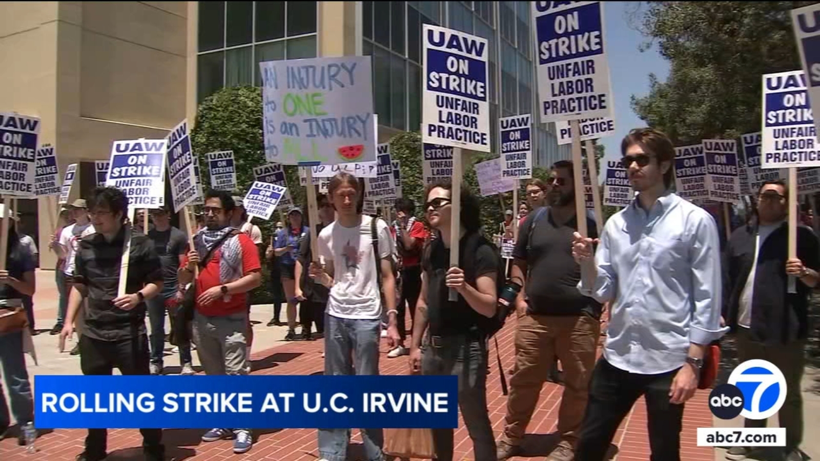 UC Irvine unionized workers strike over response to pro-Palestinian ...