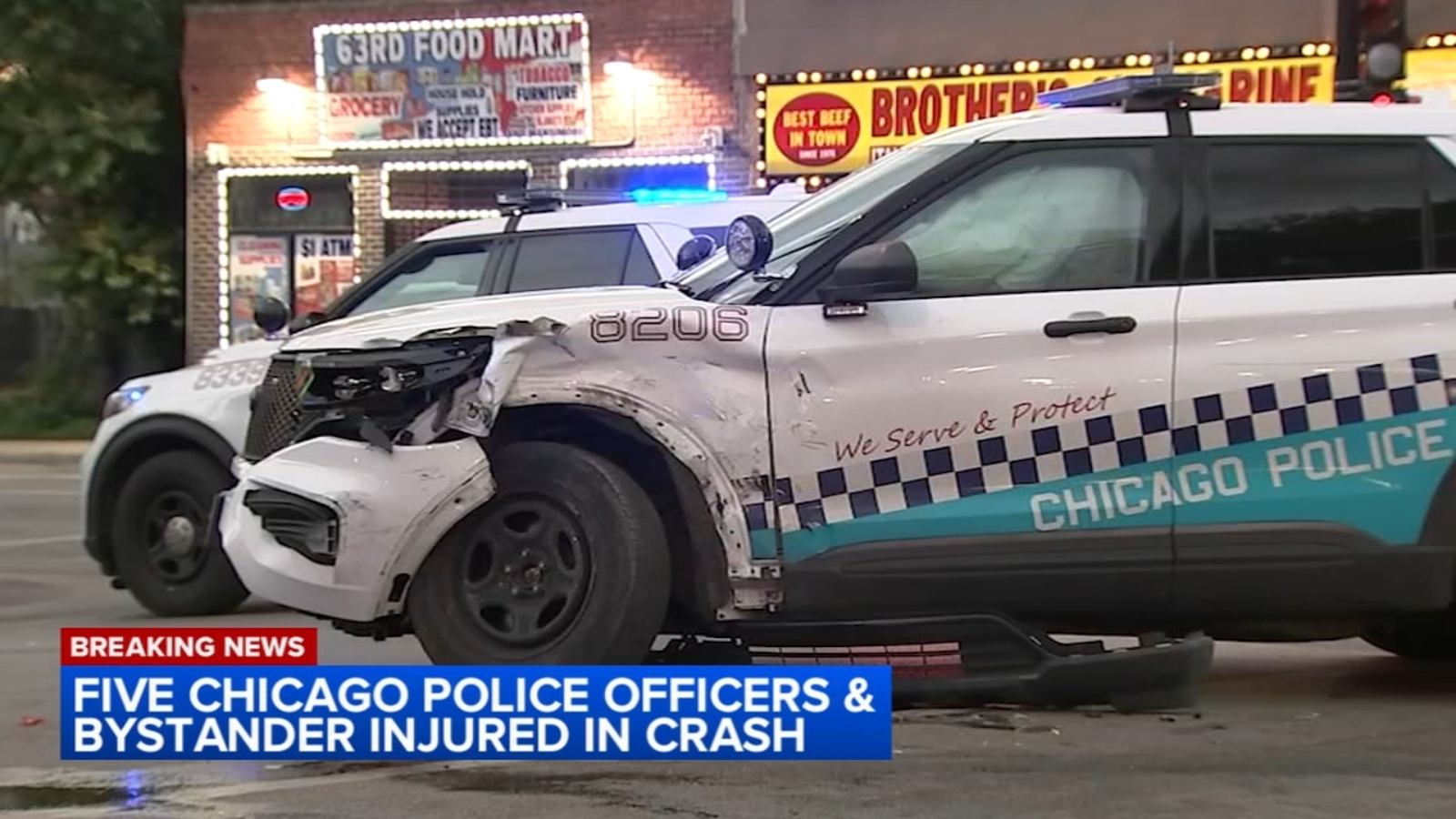 5 Chicago police officers, 1 civilian injured in crash involving squad ...