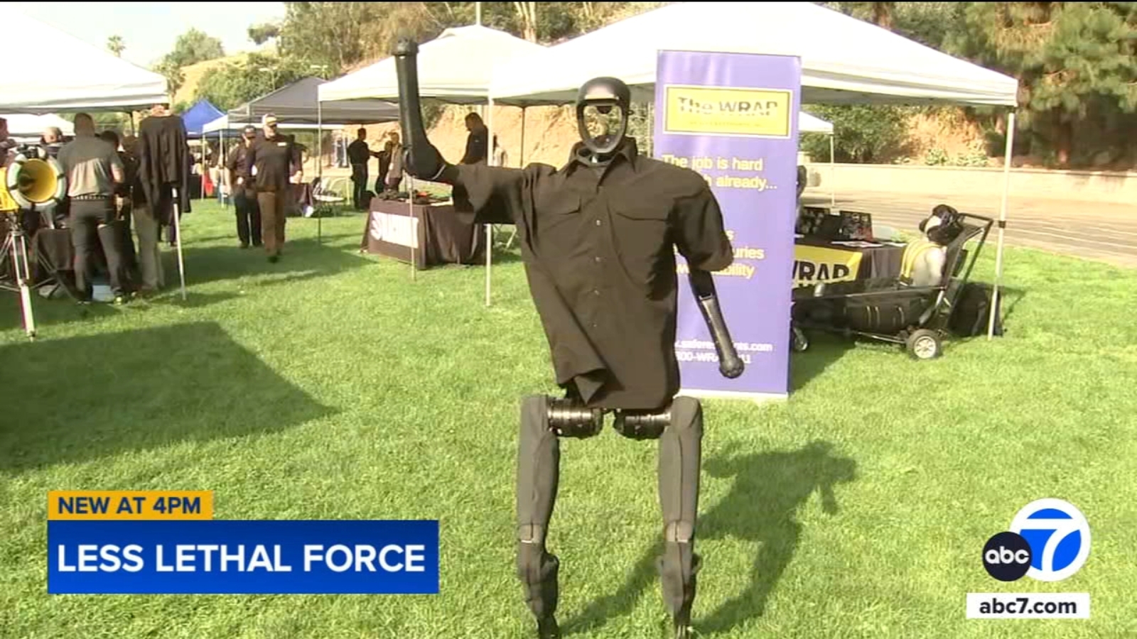 LAPD expo demonstrates latest in less-than-lethal police robots ...