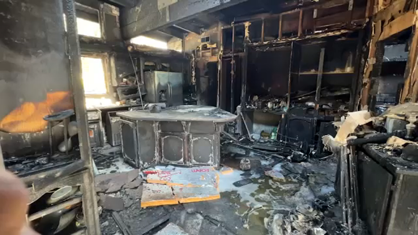 Residents working to rebuild after fire rips through northeast Fresno home - ABC30 Fresno