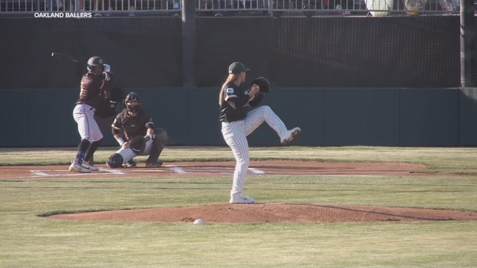Minor League Baseball: Oakland Ballers' Kelsie Whitmore takes mound as ...