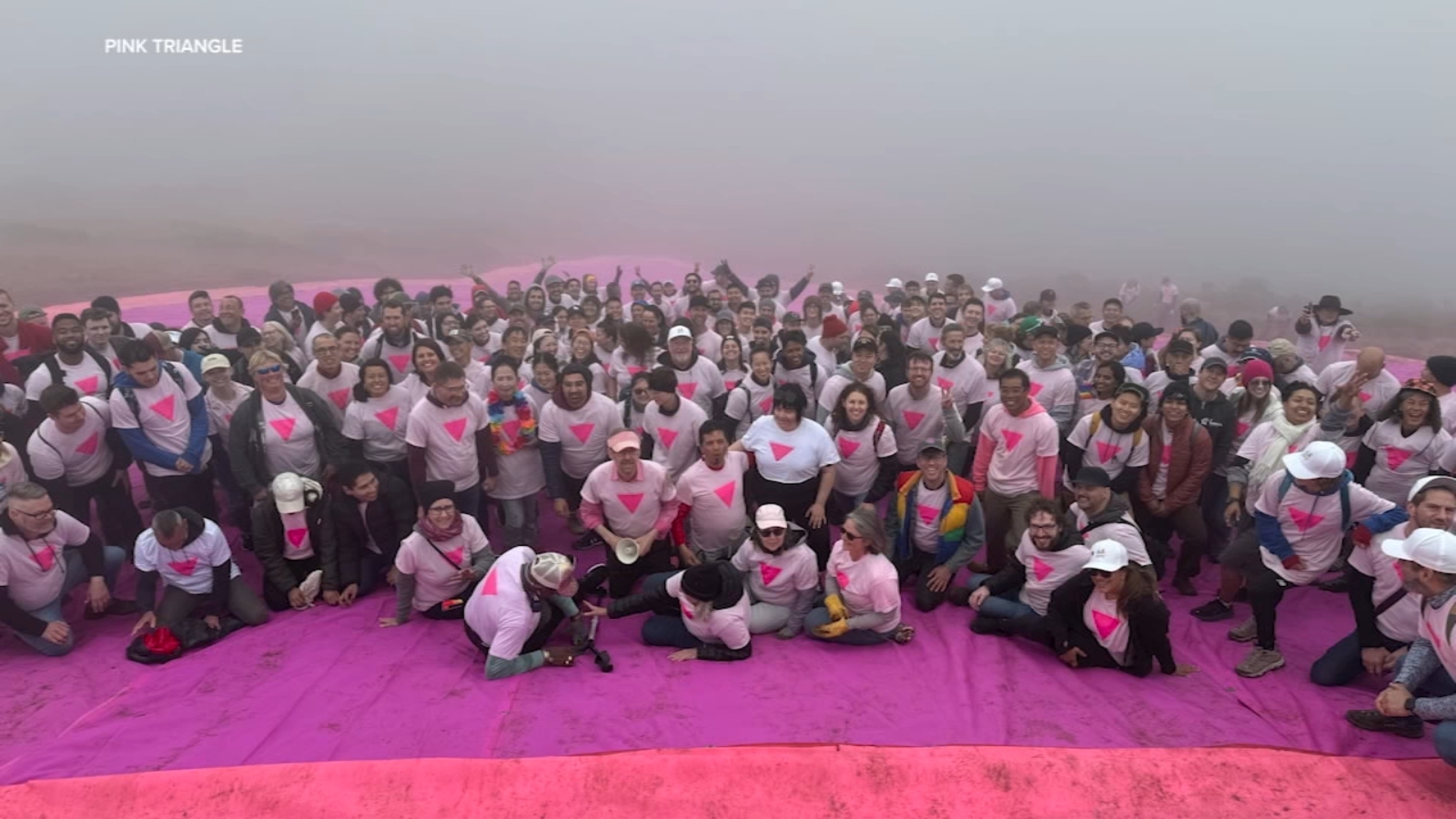 29th Pink Triangle installed for San Francisco Pride with help from 600 ...