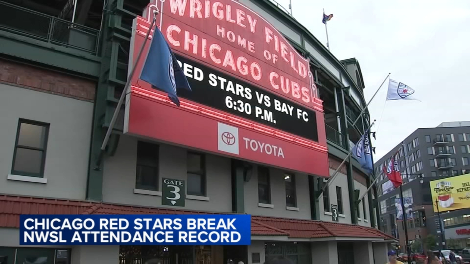 Historic Chicago Red Stars Wrigley Field soccer match breaks NWSL ...