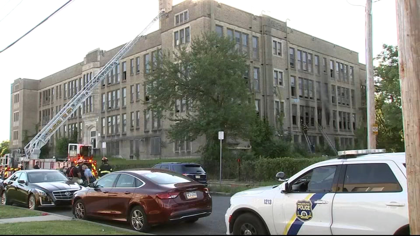 Fire breaks out at abandoned Bartram High School Annex building in ...