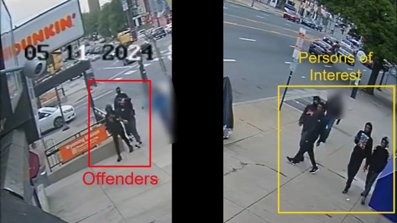 Surveillance video released of suspects wanted after woman killed by ...