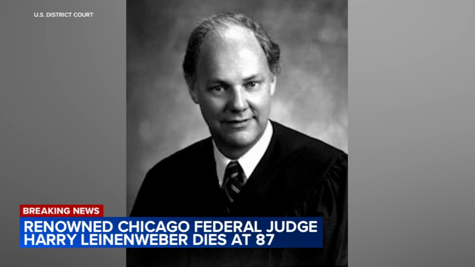 US District Court Judge Harry Leinenweber, who presided over ComEd Four ...