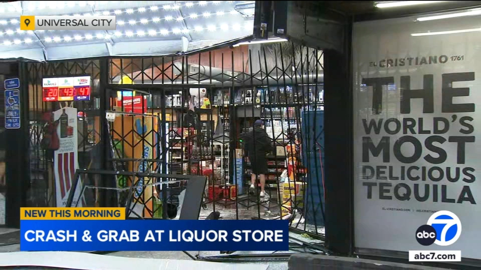 Thieves ransack liquor store in North Hollywood after slamming vehicle ...