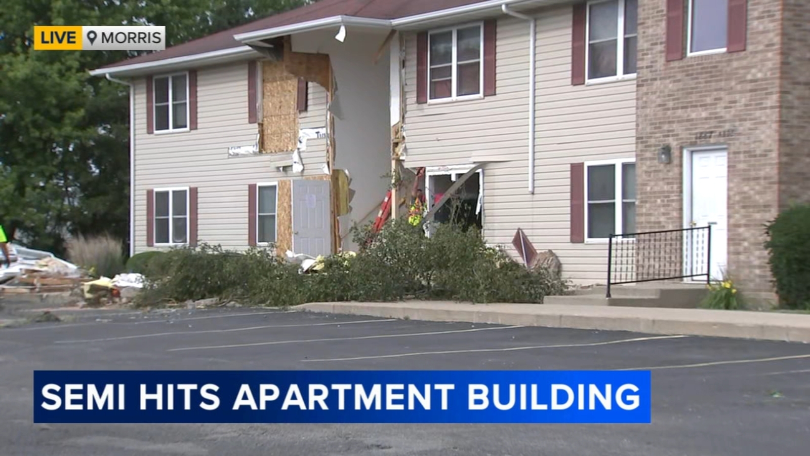 Morris crash: Truck leaves I80, hits apartment building on Anne Lane ...