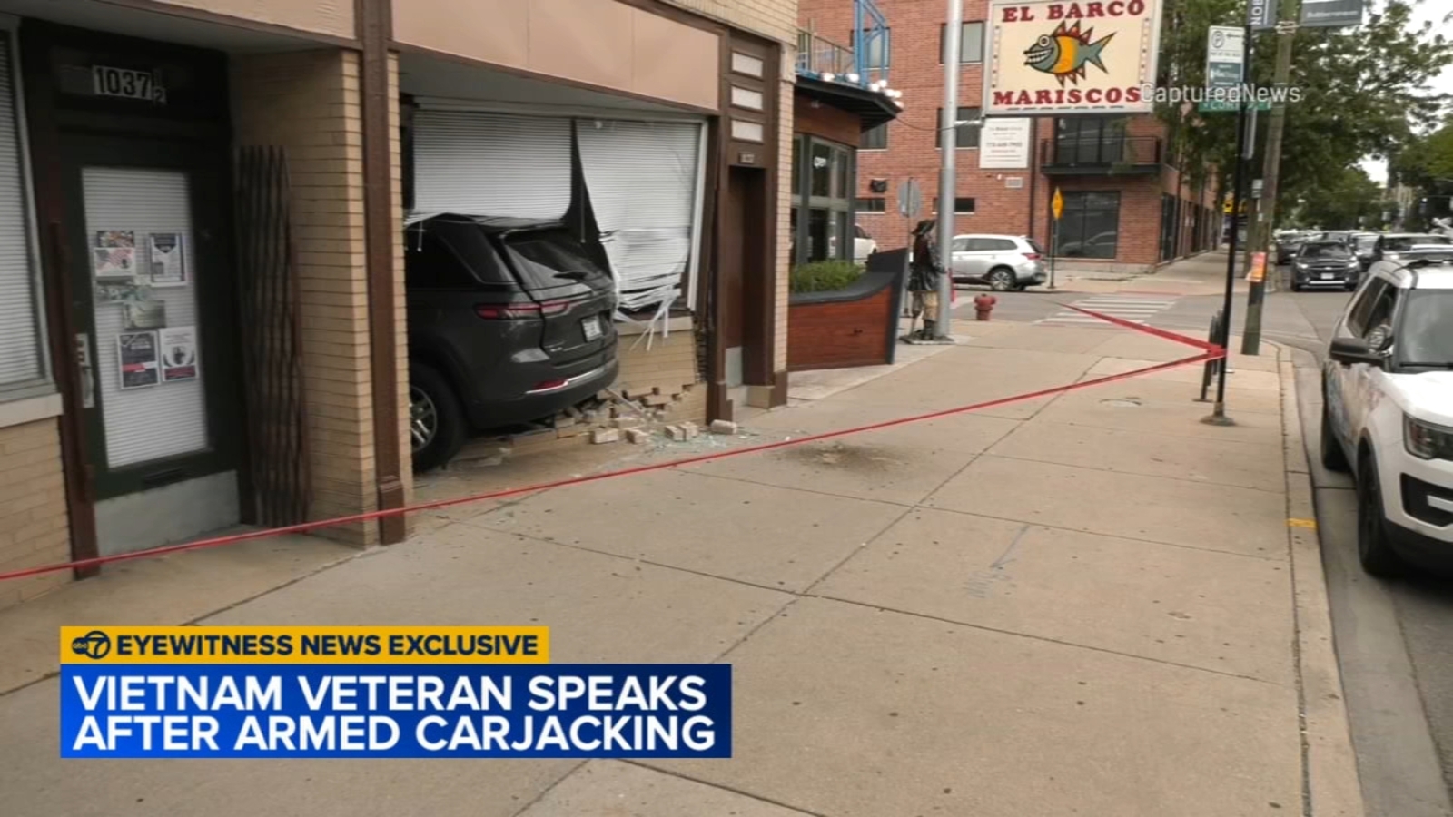 Chicago crash: Veteran Lewis Smith speaks out after carjacking, thieves ...
