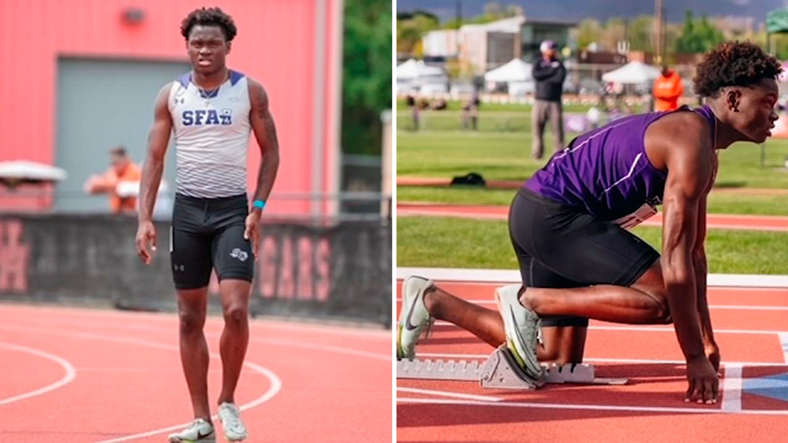 Stephen F. Austin Lumberjacks cornerback and track star Jarvis Anderson ...