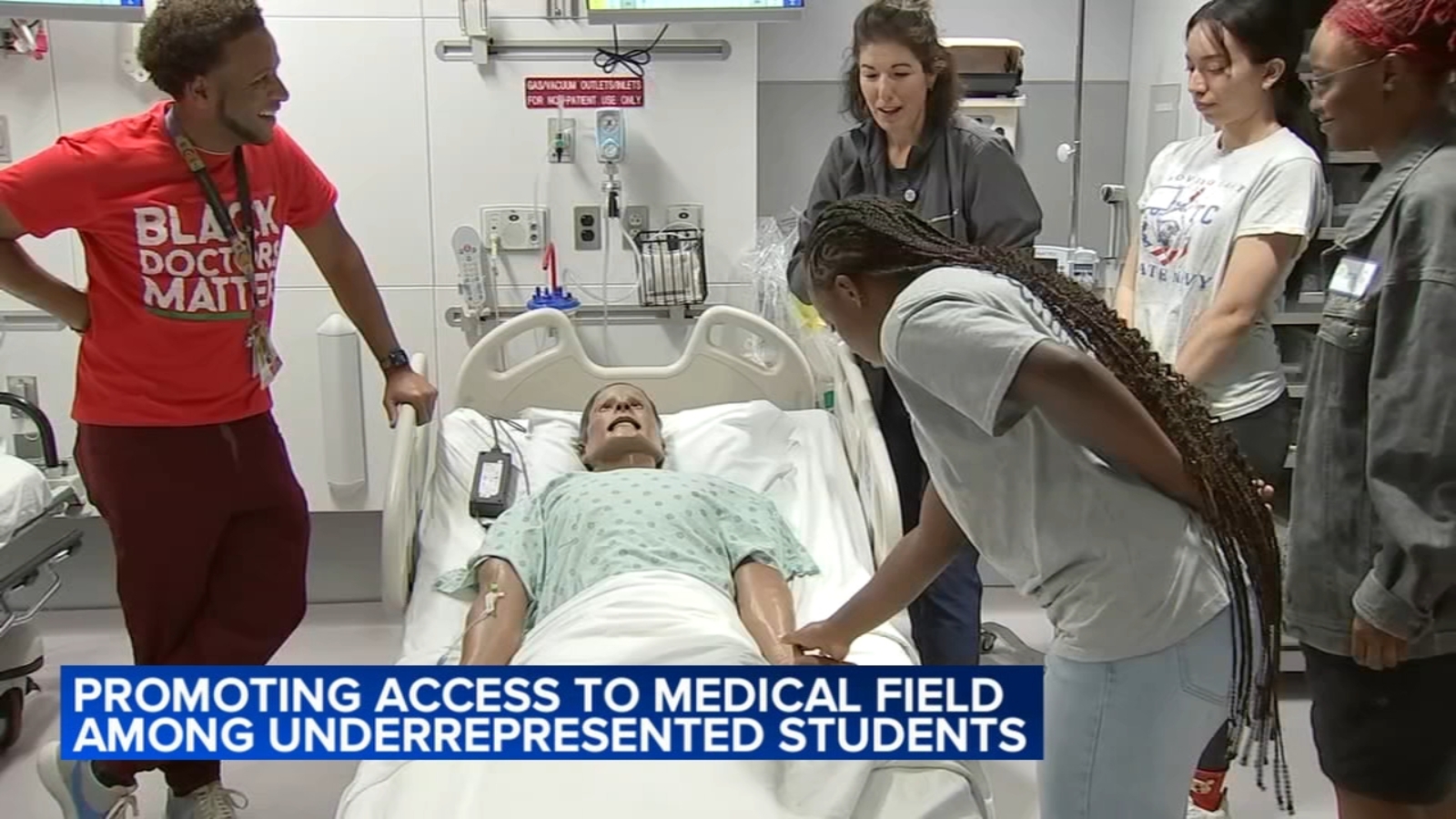 Black, Hispanic students with I Am Able Foundation train with medical ...