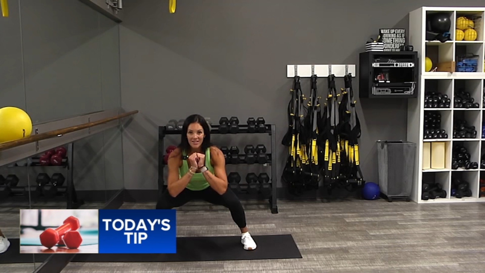 Side squat with forward lunge -- Today's Tip - 6abc Philadelphia