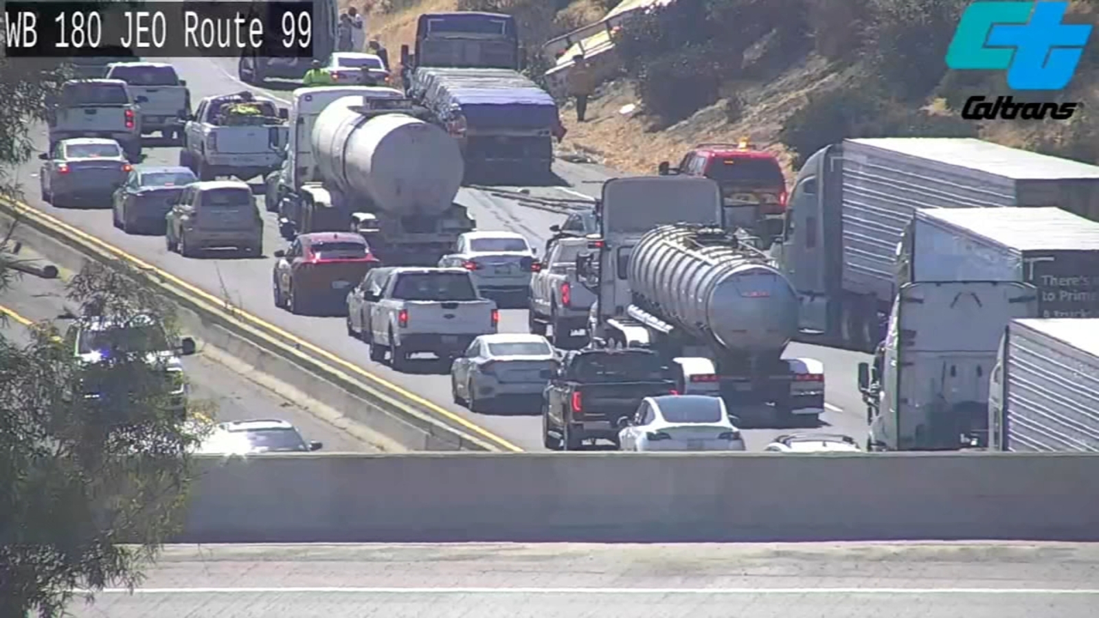 Pipes that fell into oncoming traffic caused major Highway 99 backup ...