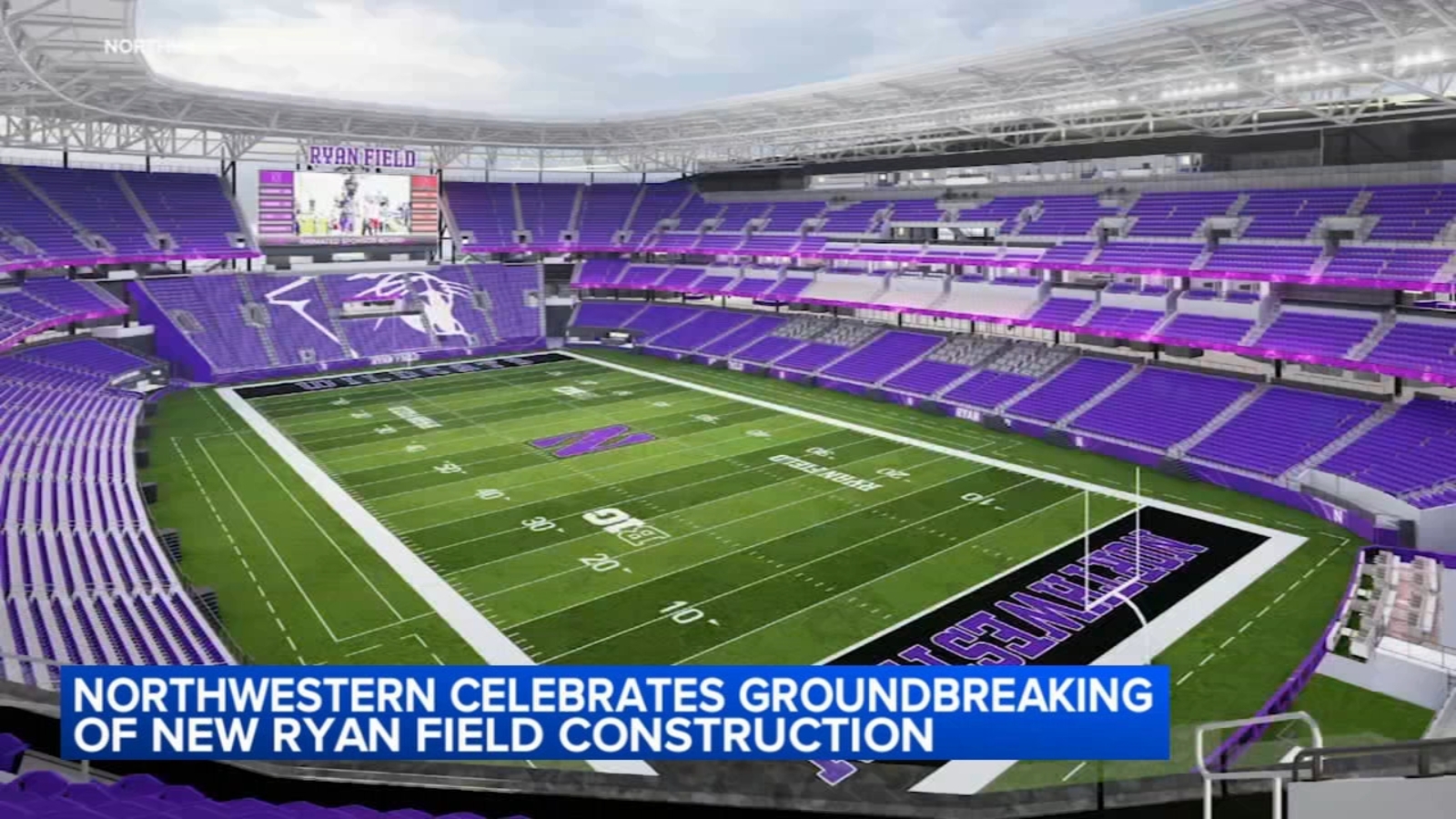 Northwestern University breaks ground on new Ryan Field, Wildcats to ...