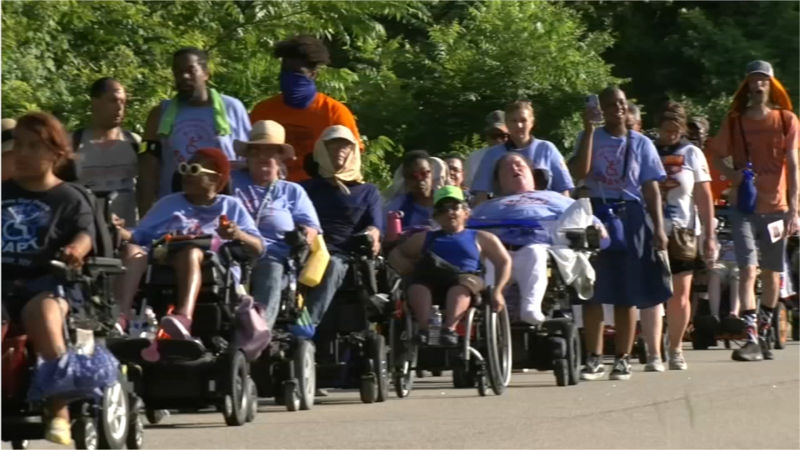 Disability rights activists protest at DHHS building, blocking exits ...
