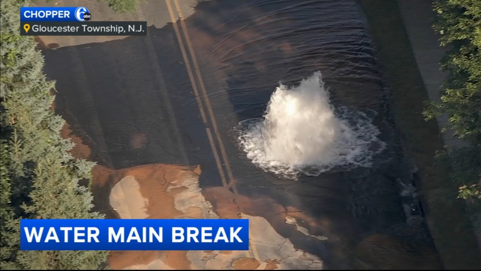 Aqua New Jersey working to repair water main break on Prospect Avenue ...