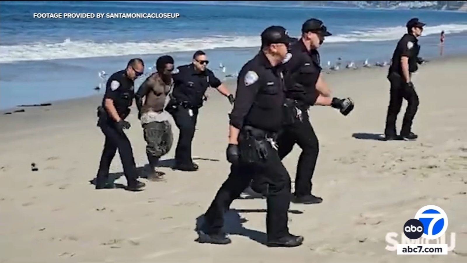 Suspect attacks 3 people along beach in Santa Monica - ABC7 Los Angeles