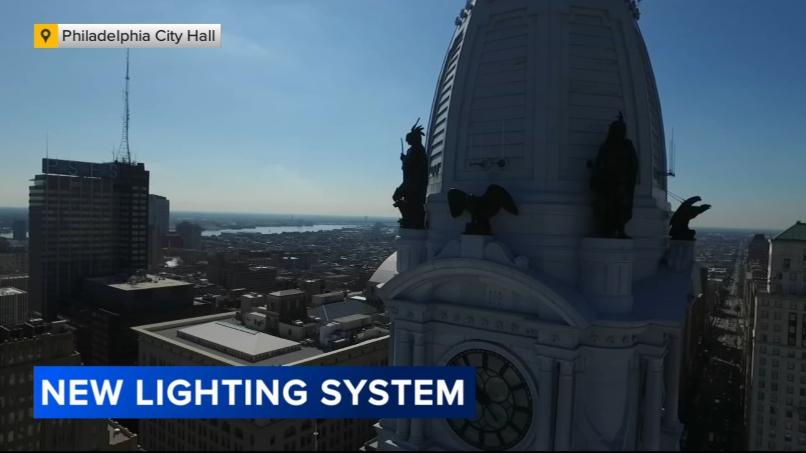 Philadelphia City Hall flips switch on newly installed lighting system ...