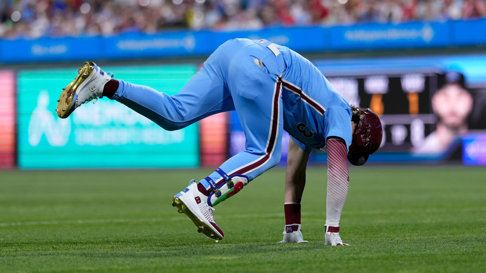 Bryce Harper, Kyle Schwarber injured late in Phillies' loss to Marlins ...