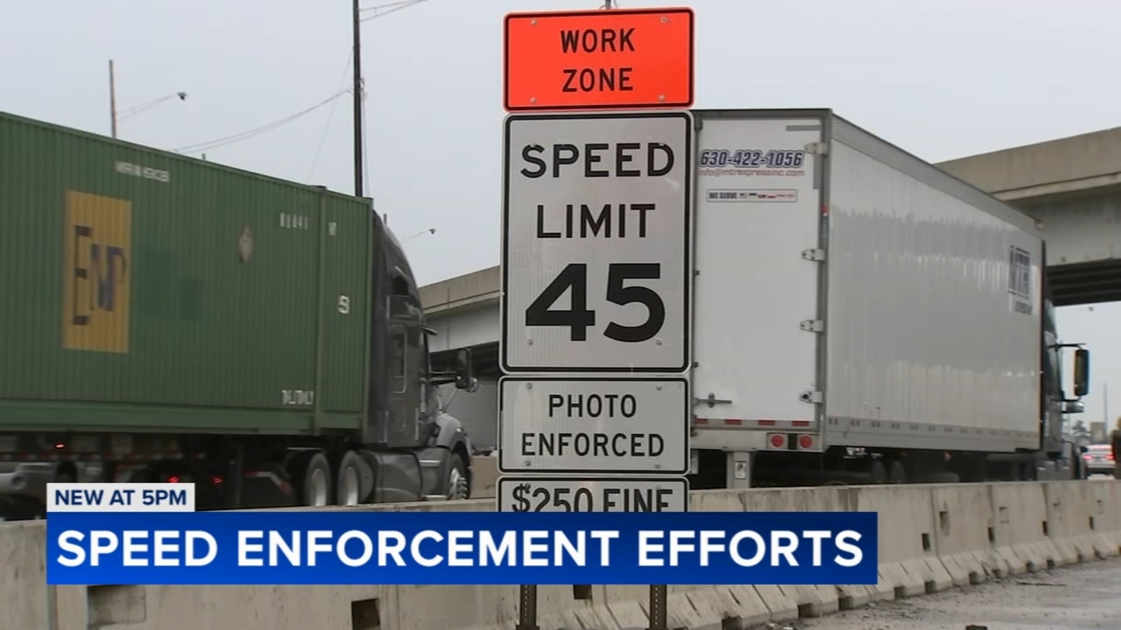 Illinois expressway signs warn drivers of photo-enforced speed limits ...