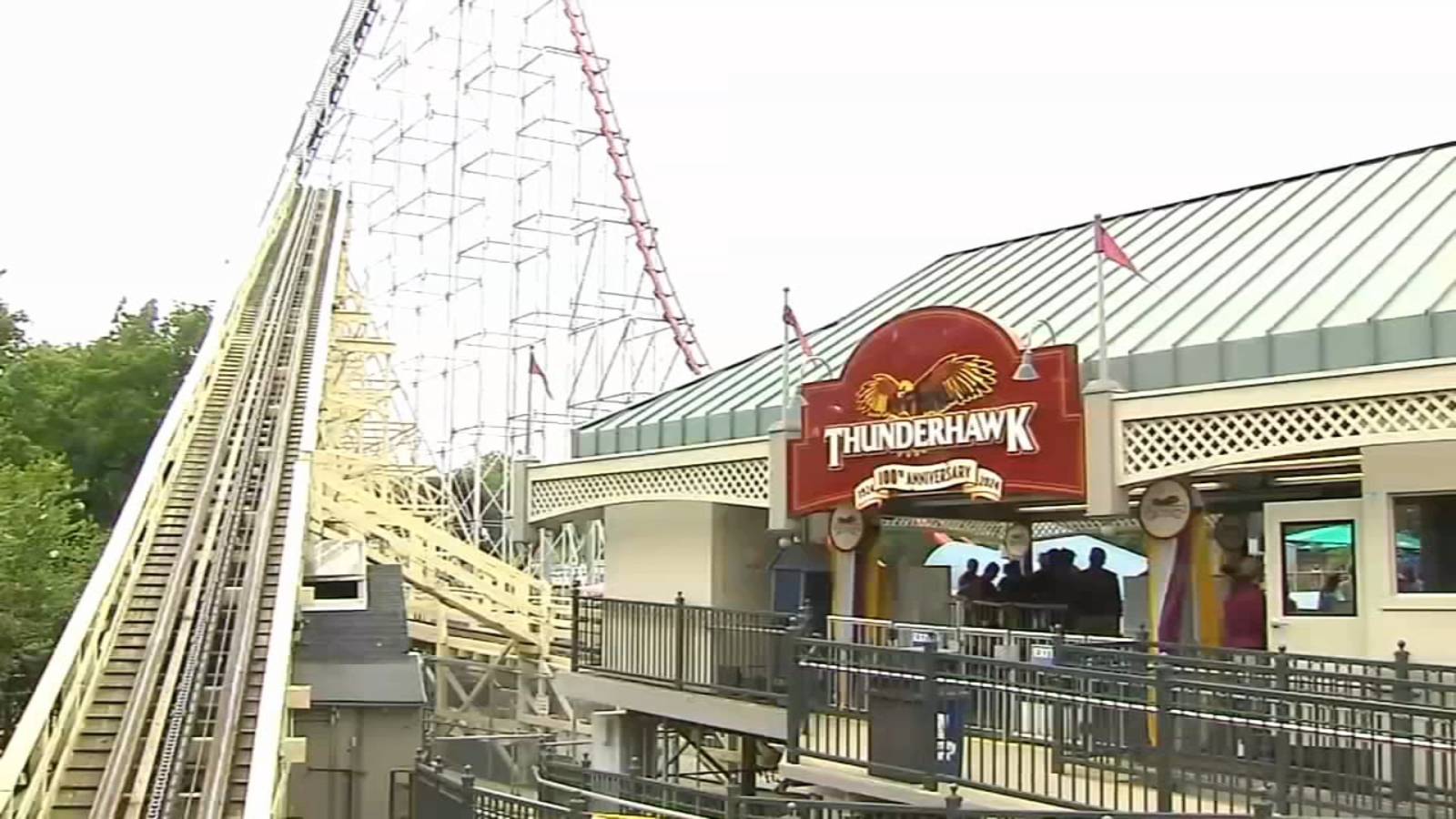 Dorney Park celebrates 100th anniversary of Thunderhawk roller coaster ...