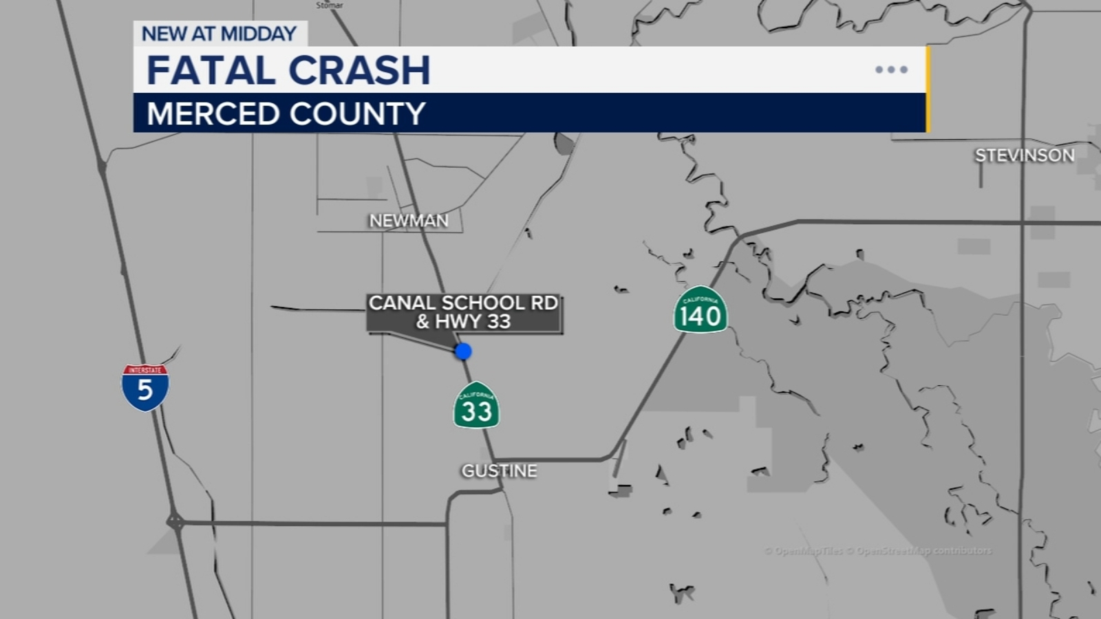 22-year-old man killed in head-on crash in Merced County, CHP says ...